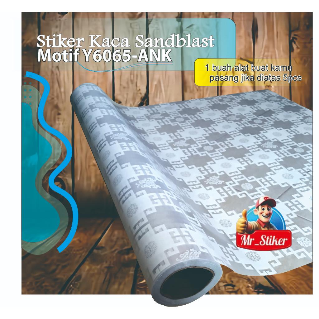 Jual Stiker kaca motif Y6065-ANK / Sandblast blur motif dekorasi kaca ...