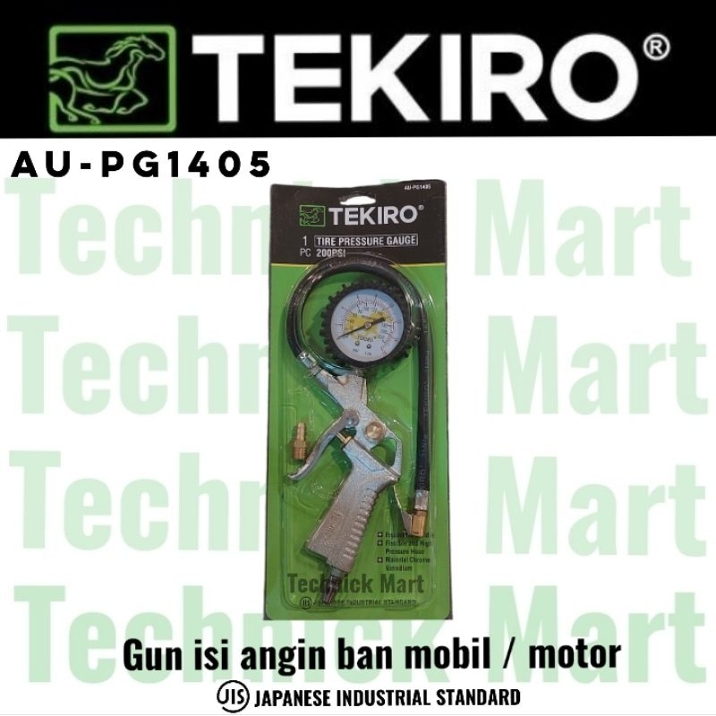 Jual TEKIRO AU-PG1405 alat isi angin ban mobil / motor dan ukur tekanan ...
