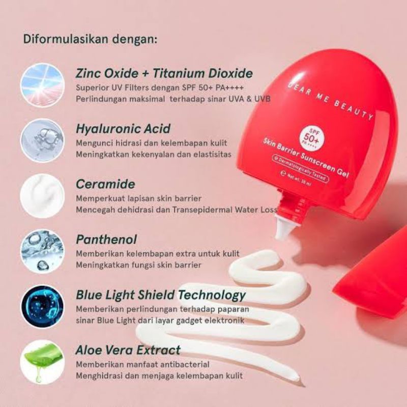 Jual Dear Me Beauty 100 % ORIGINAL Skin Barrier Sunscreen & Acne ...
