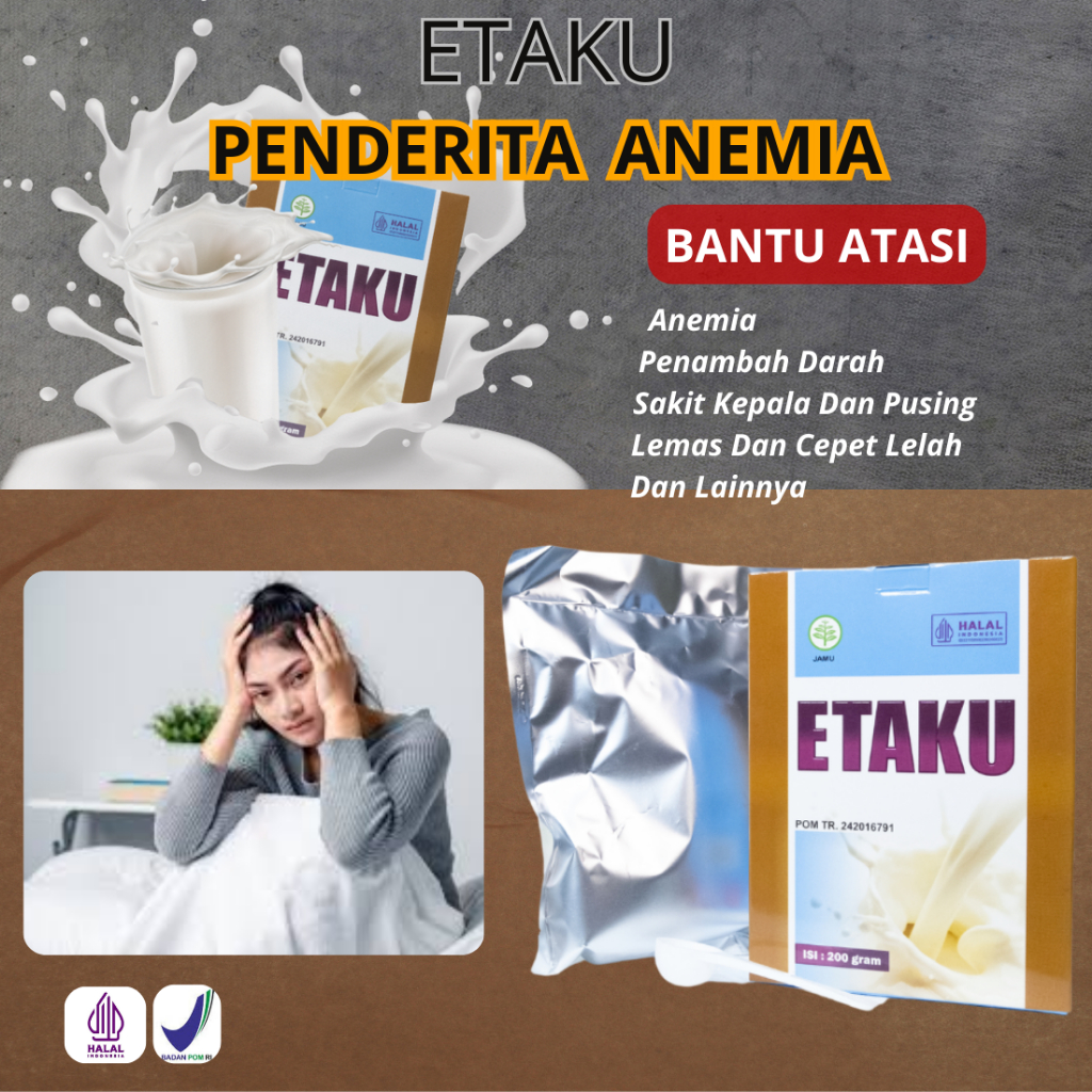 Jual Susu Etaku Berkhasiat Untuk Penderita Anemia, Penambah HB Darah ...