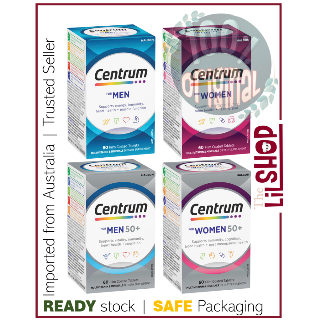 Jual Centrum Daily Multivitamin for MEN | WOMEN | MEN 50+ | WOMEN 50 ...