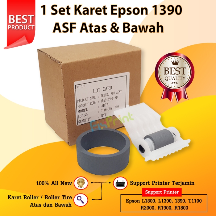 Jual Karet Roller Epson L1800 L1300 1390 SP1390 T1100 Atas + Bawah | Shopee Indonesia
