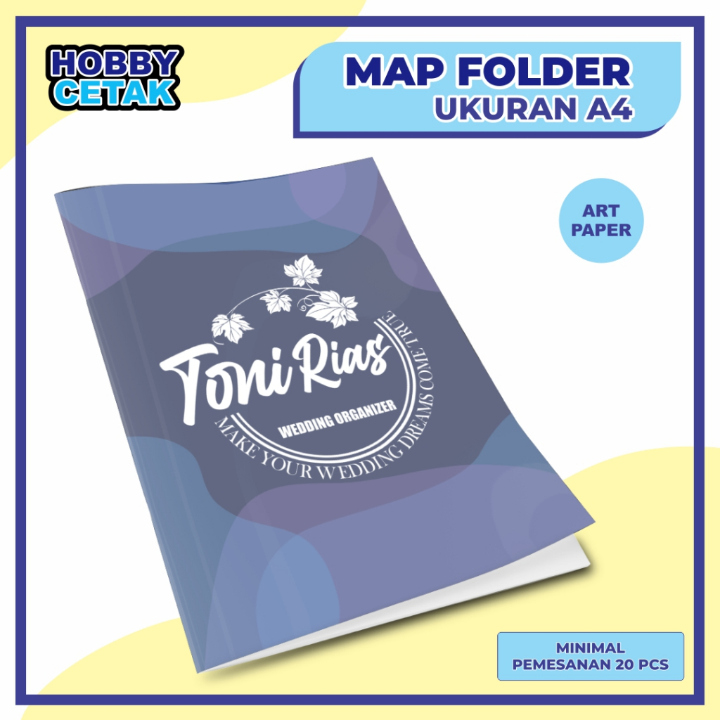 Jual Cetak Map Folder Custom Desain Ukuran Isi A4 | Shopee Indonesia