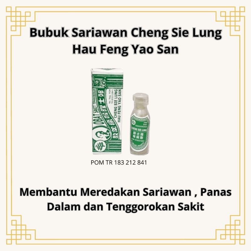 Jual Obat Sakit Tenggorkan Hao Feng San Cheng Sie Lung/Sariawan ...
