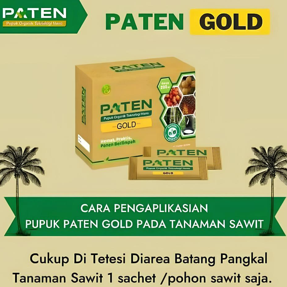 Jual PUPUK PATEN GOLD ORGANIK / PUPUK ORGANIK CAIR PATEN GOLD 1 BOX ISI ...