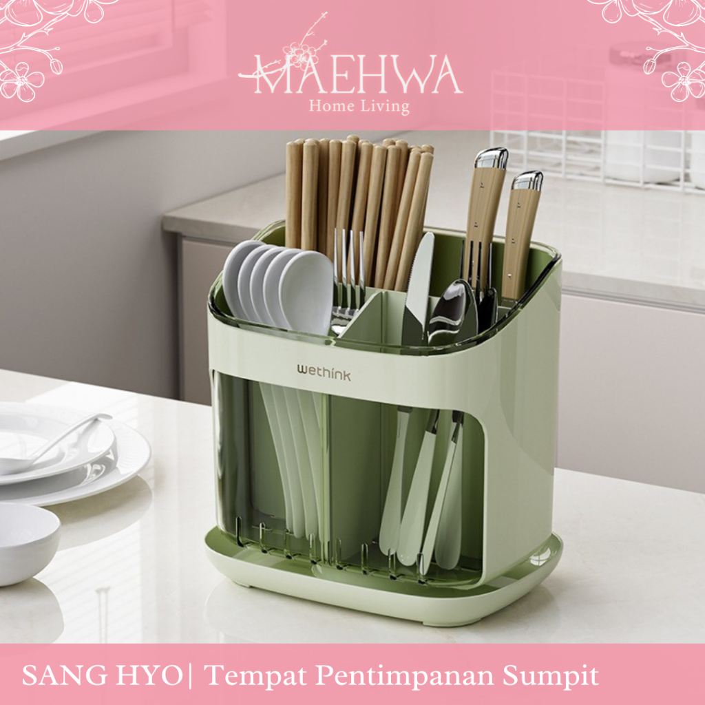 Jual MAEHWA - SANG HYO Rak Sendok Minimalis Pengering Sumpit Transparan ...