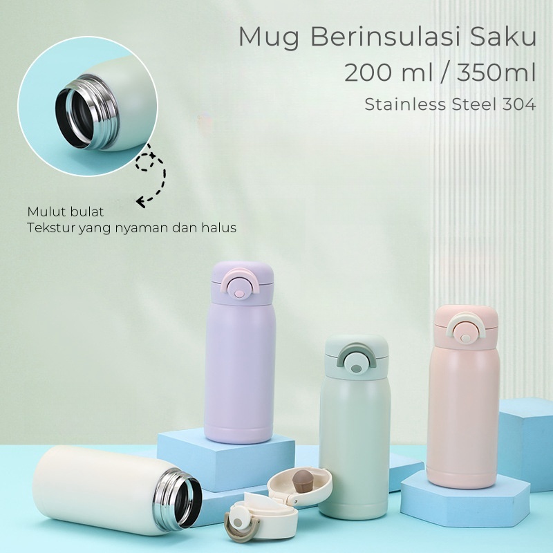 Jual Tumbler Termos Vacuum Cup Stainless Steel 304 Flask Insulated Mug ...