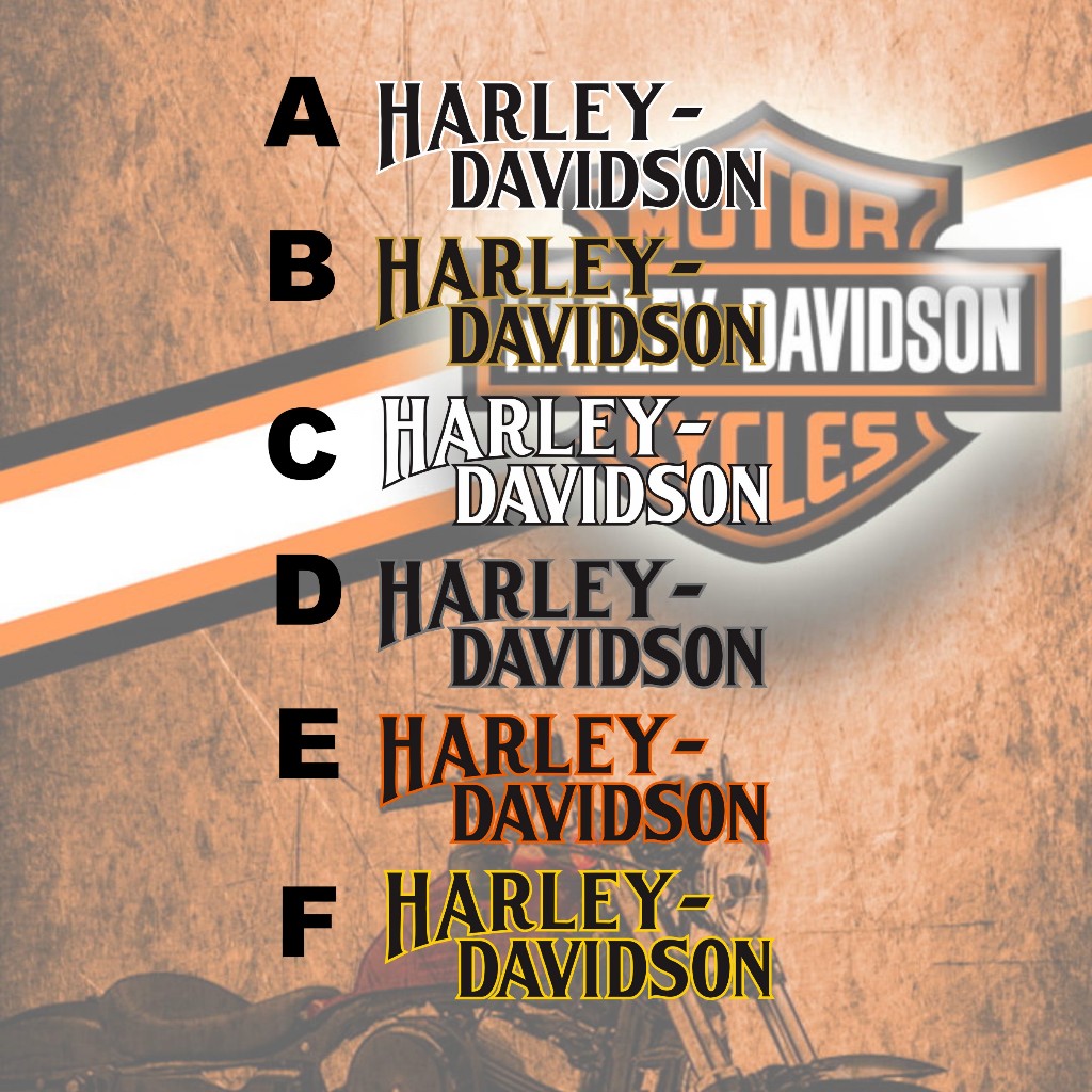 Jual Stiker Motor Cutting Sticker Tangki Harley Davidson Custom sticker ...