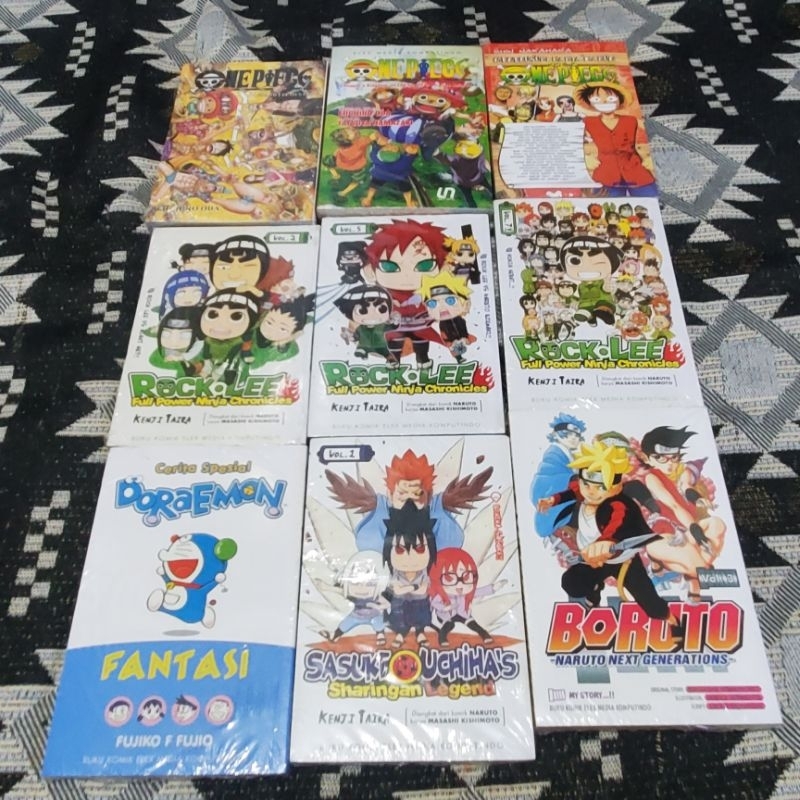 Jual KOMIK ROCK-LEE,ONE PIECE, BURUTO,DORAEMON,SASUKE UCHIHA'S(ORIGINAL ...