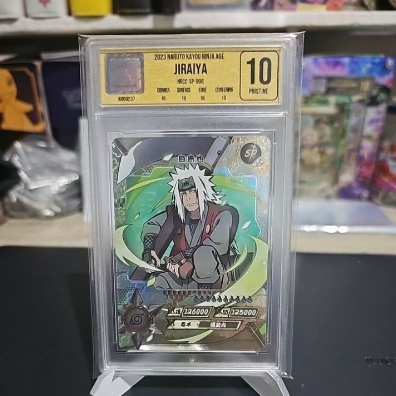 Jual jiraiya nrcc sp 006 egs 10 pristine naruto kayou original grading ...