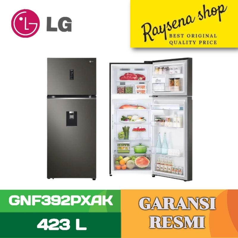 Jual LG KULKAS 2 PINTU BESAR BIG 2 DOOR REFRIGERATOR GNF392PXAK | Shopee Indonesia