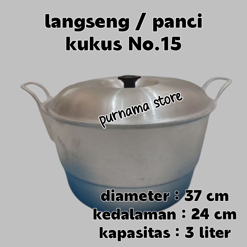 Jual Langseng // Panci Kukus Dandang Panci Serbaguna No.15 Bahan ...