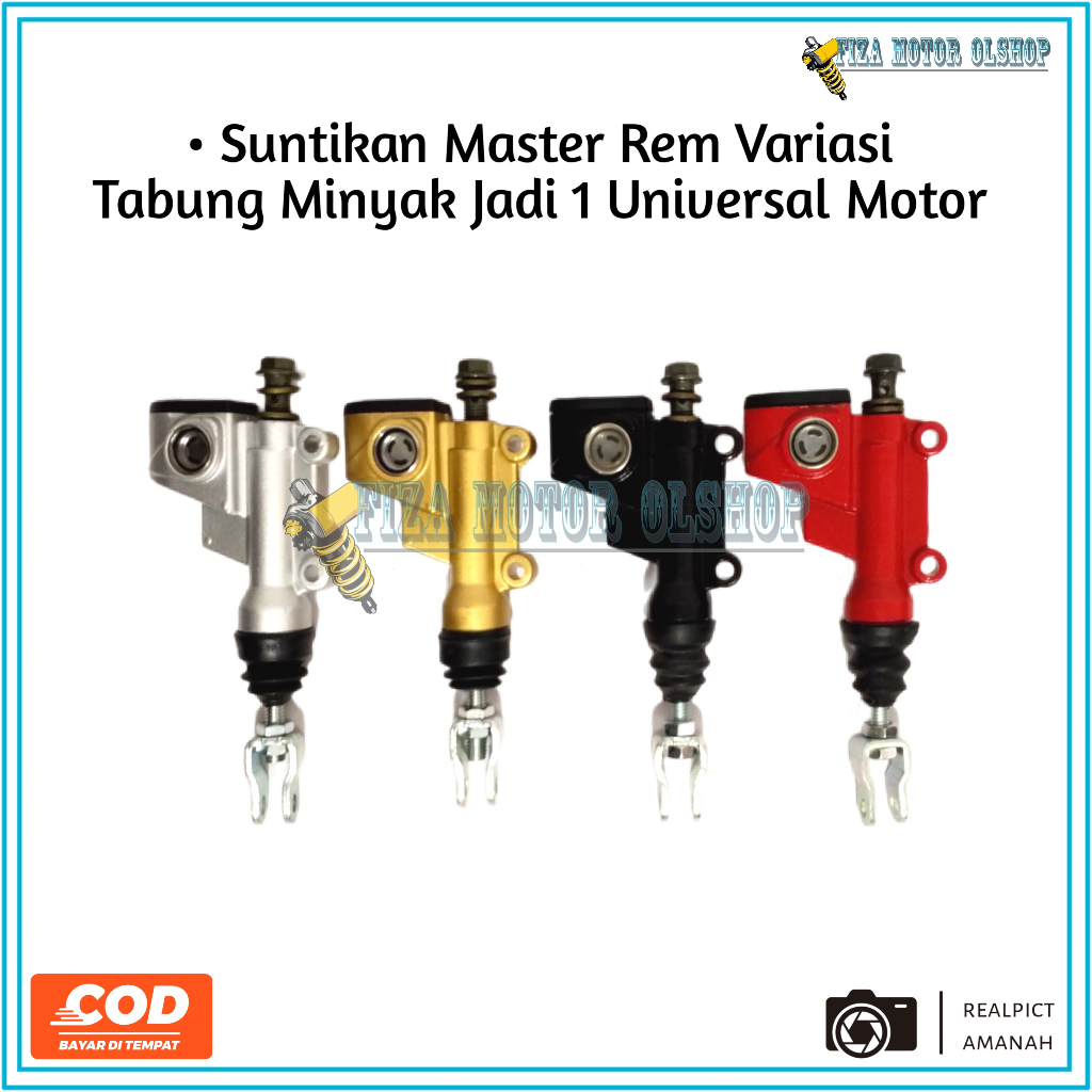 Jual Master Rem Belakang Universal KTC RCB Racing Tabung Jadi Satu Master Rem Variasi Tonjokan ...