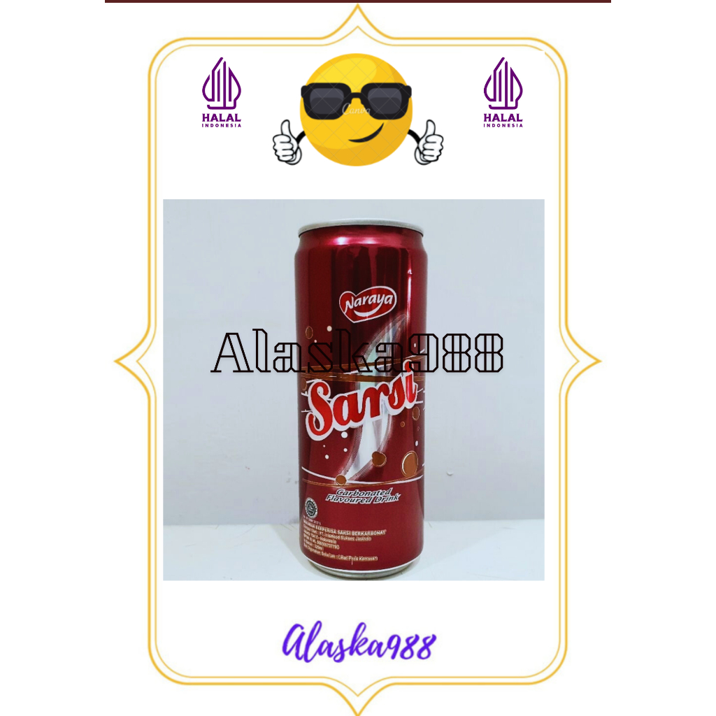Jual Naraya Sarsi Carbonated Flavoured Drink 325 Mili | Shopee Indonesia