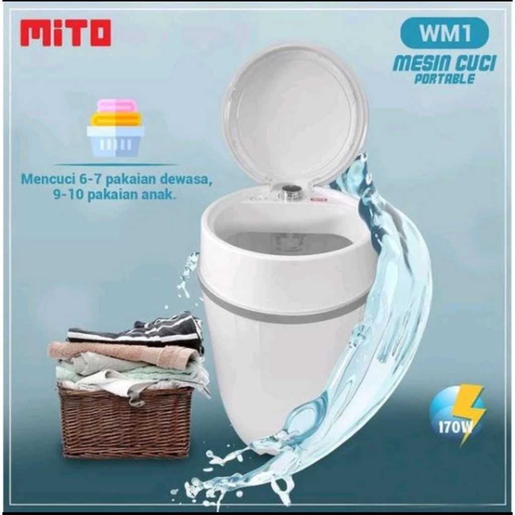 Jual Mesin Cuci Portable Mito WM1 - Mesin Cuci Mini Portable 3,5 KG ...