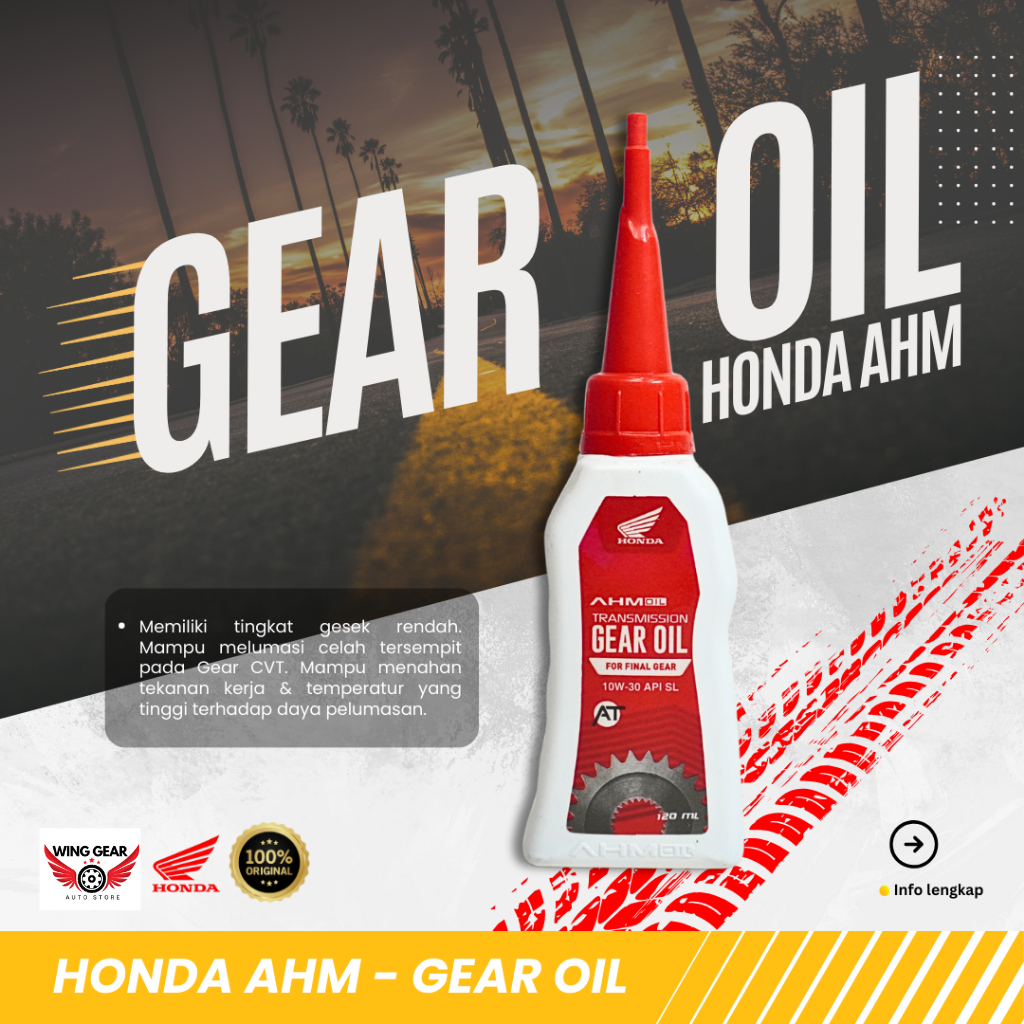 Jual WGA Oli Gardan Transmission AHM Gear Oil Honda Original 120ml ...
