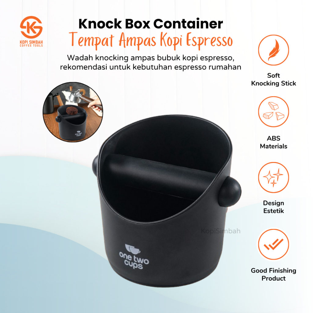 Jual Knock Box Espresso Coffee Ground Residue Container Kotak Wadah ...