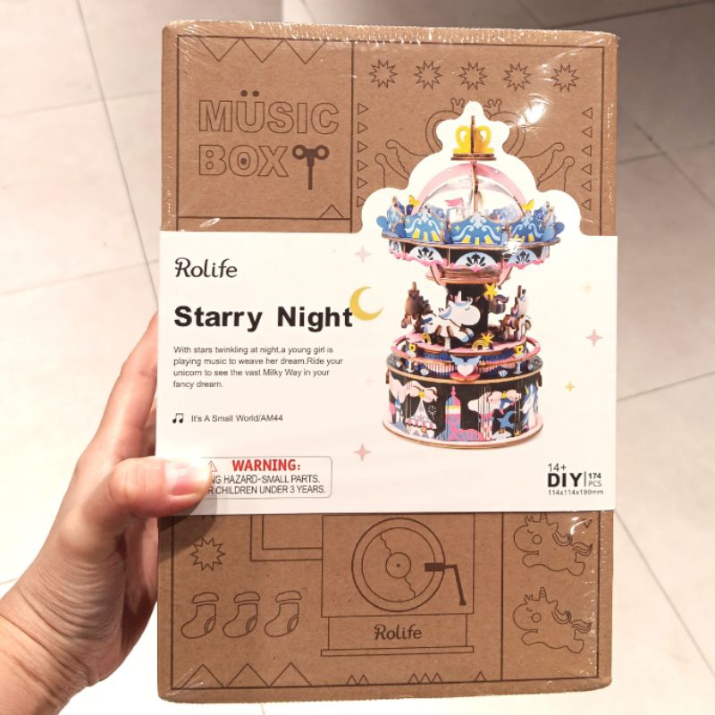 Jual ROLIFE DIY WOODEN PUZZLE STARRY NIGHT MUSIC BOX | Shopee Indonesia