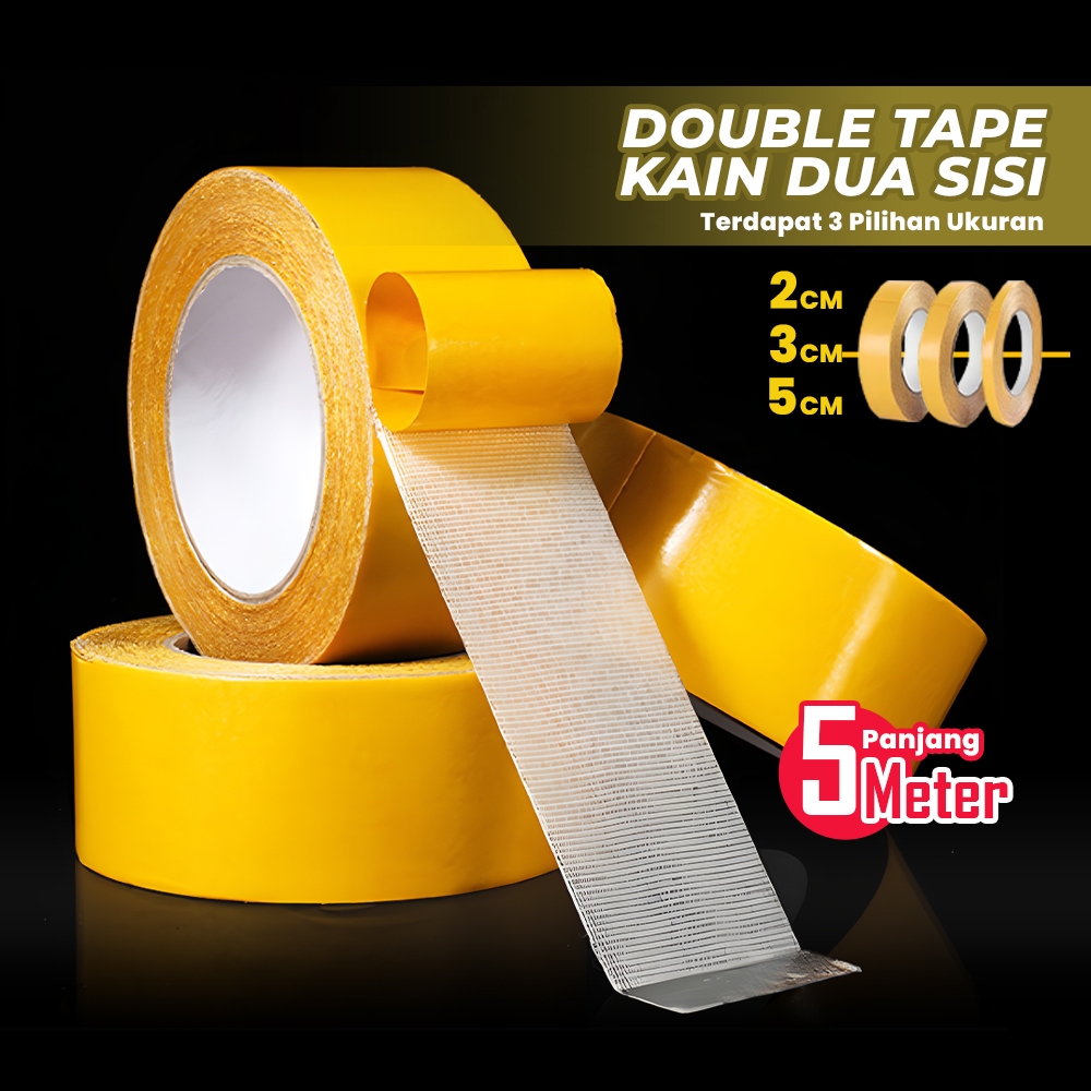 Jual TUTU Double Tape Dinding 3M Selotip Isolasi Lakban 2 Sisi Lem ...