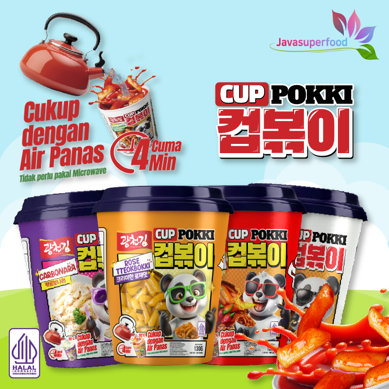 Jual CUP TOKPOKKI 130 GRAM / TTEOKPOKKI CUP / KOREAN SNACK / TOKPOKKI ...