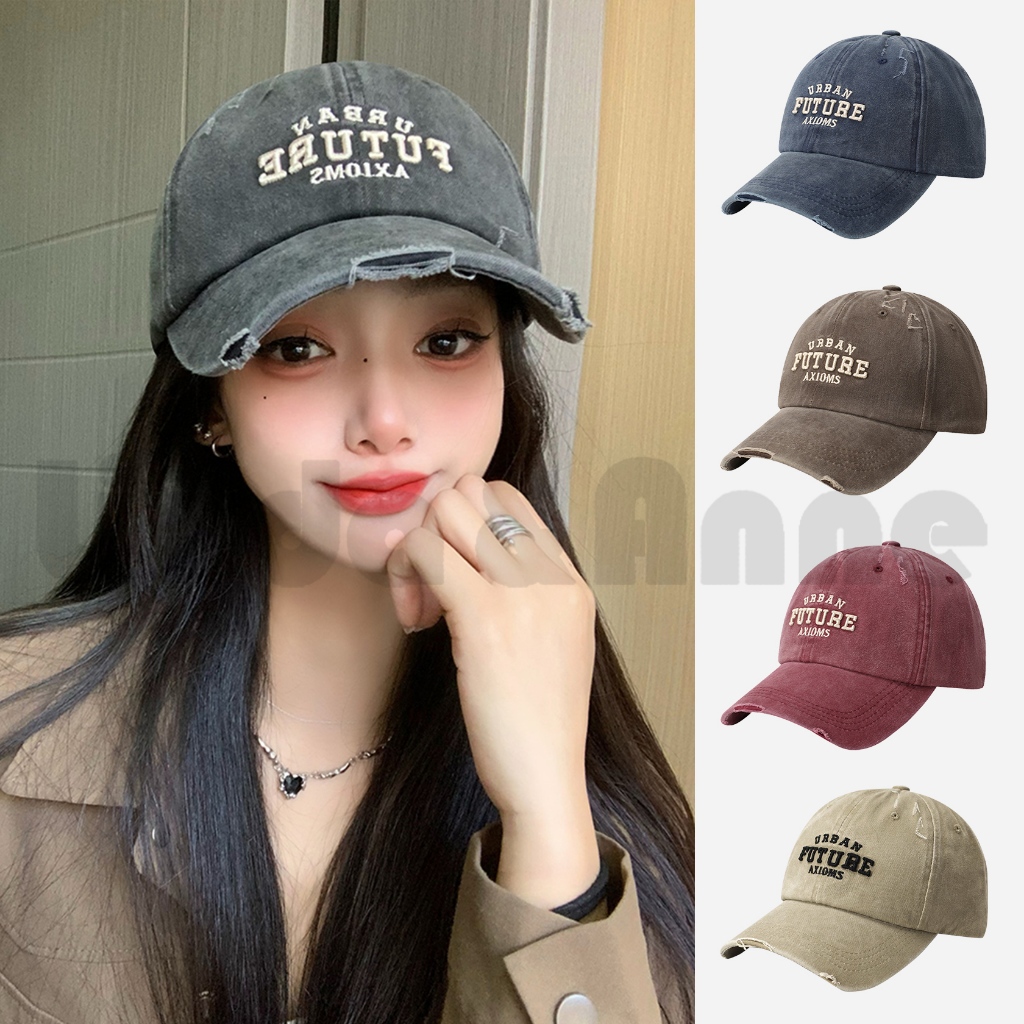 Jual L&A - Topi Baseball Cap URBAN FUTURE Model Ripped Topi Pria Wanita ...