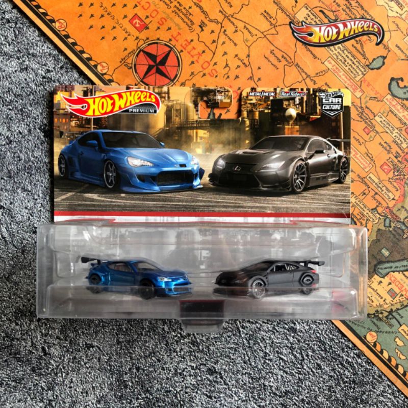 Jual [ HKF51 ] Hot Wheels Twopack Pandem Subaru BRZ & Lexus RC F GT3 - Mainan Mobil Balap ...