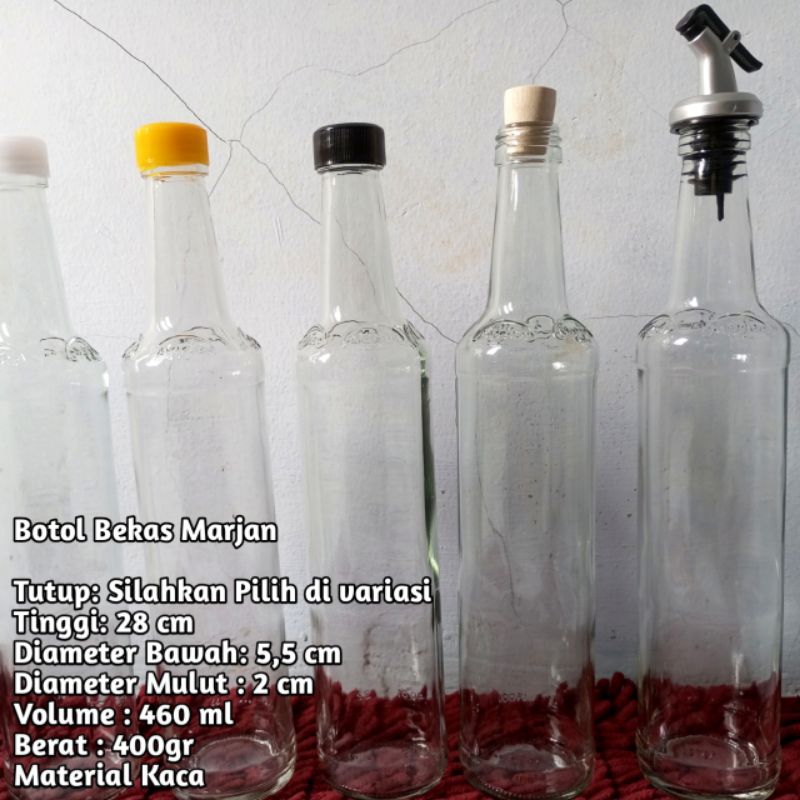 Jual Botol Marjan Botol Bekas Botol Madu 460ml Plus Tutup Baru | Shopee ...