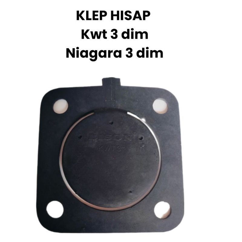 Jual Klep klep katup oplokan karet klep KWT3 Niagara 3 dim merk bison | Shopee Indonesia