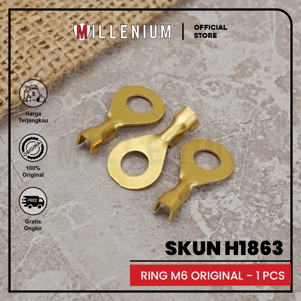 Jual Terminal Skun Ring Bulat | Skun Baut 10 | Skun Aki M6 | Konektor ...