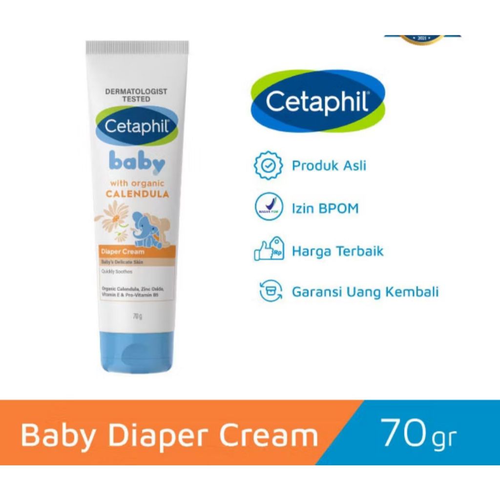 Jual (Sample Hadiah) Cetaphil Baby Diaper Cream Calendula Tube 70gr ...