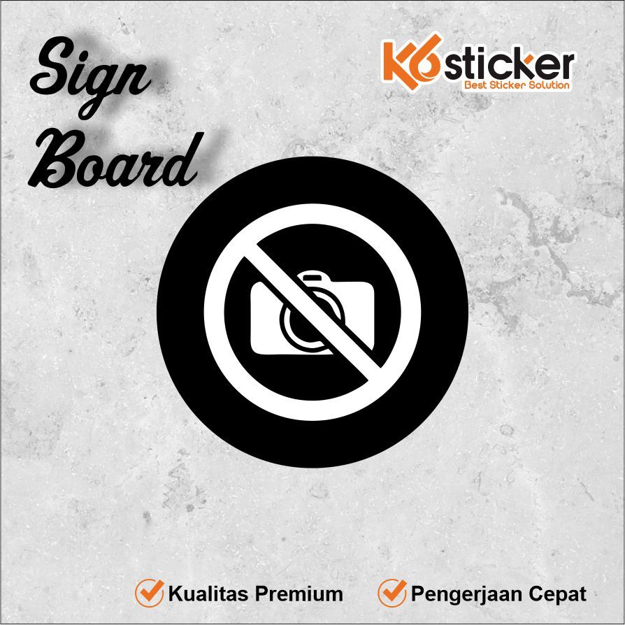 Jual di larang nenotret Sign Board Acrylic / Sign Board Staff Only ...