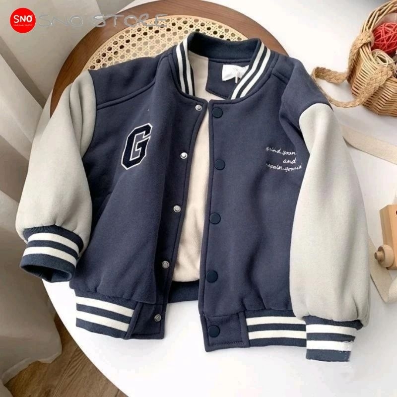 Jual Varsity Baseball Logo G (bisa custom inisial + warna) Unisex Pria ...