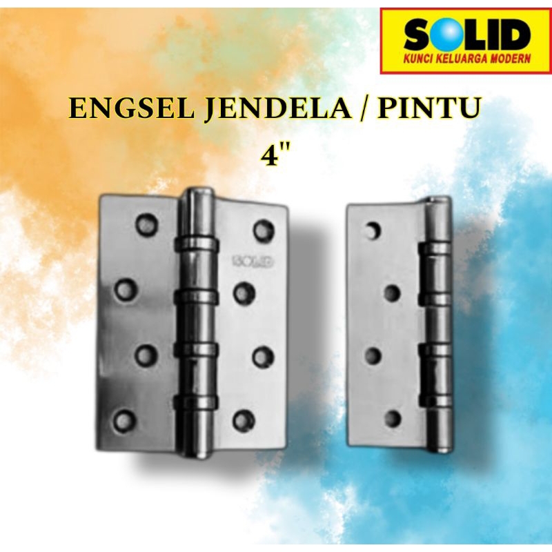 Jual Engsel pintu solid 4" inchi EK.02 4x3x3 4BB / Butt Hinges | Shopee ...