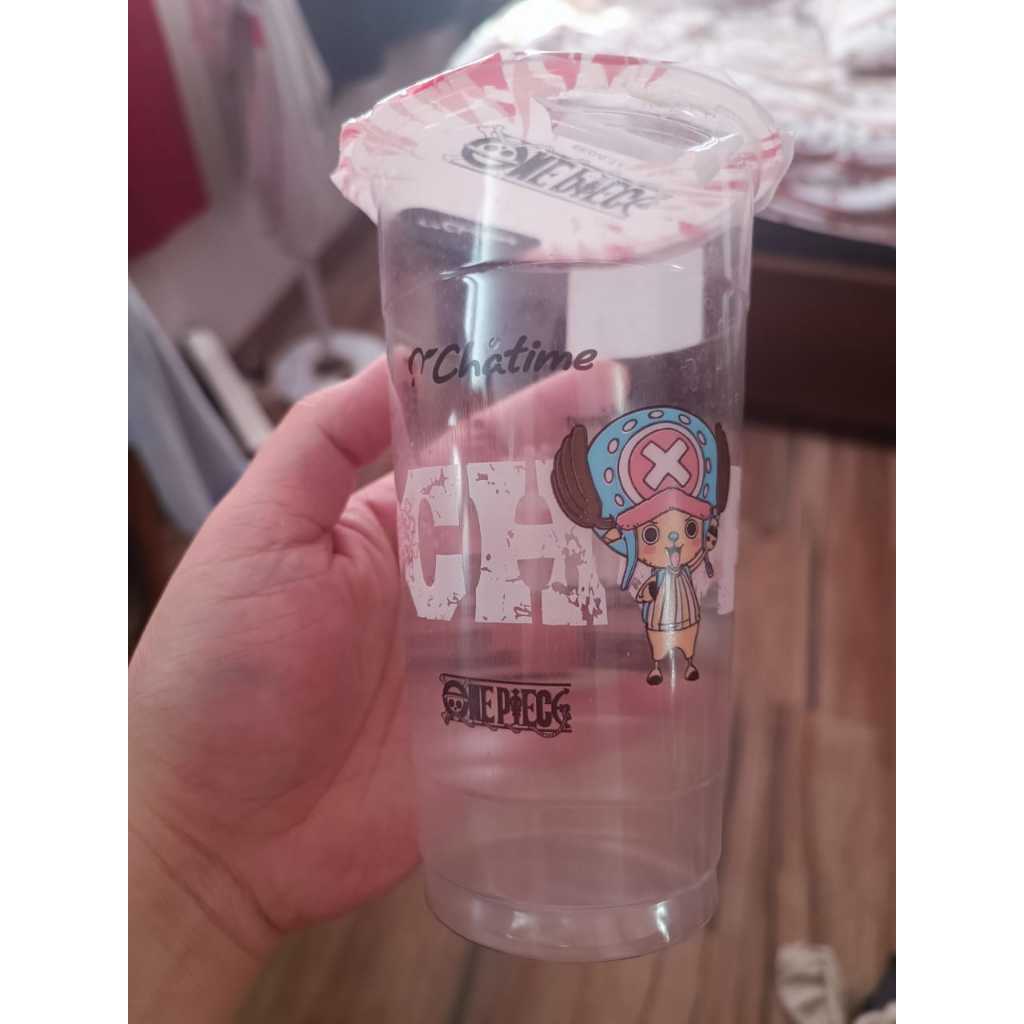 Jual Chatime X One Piece Tony Tony Chopper Cup Gelas plastik Original ...