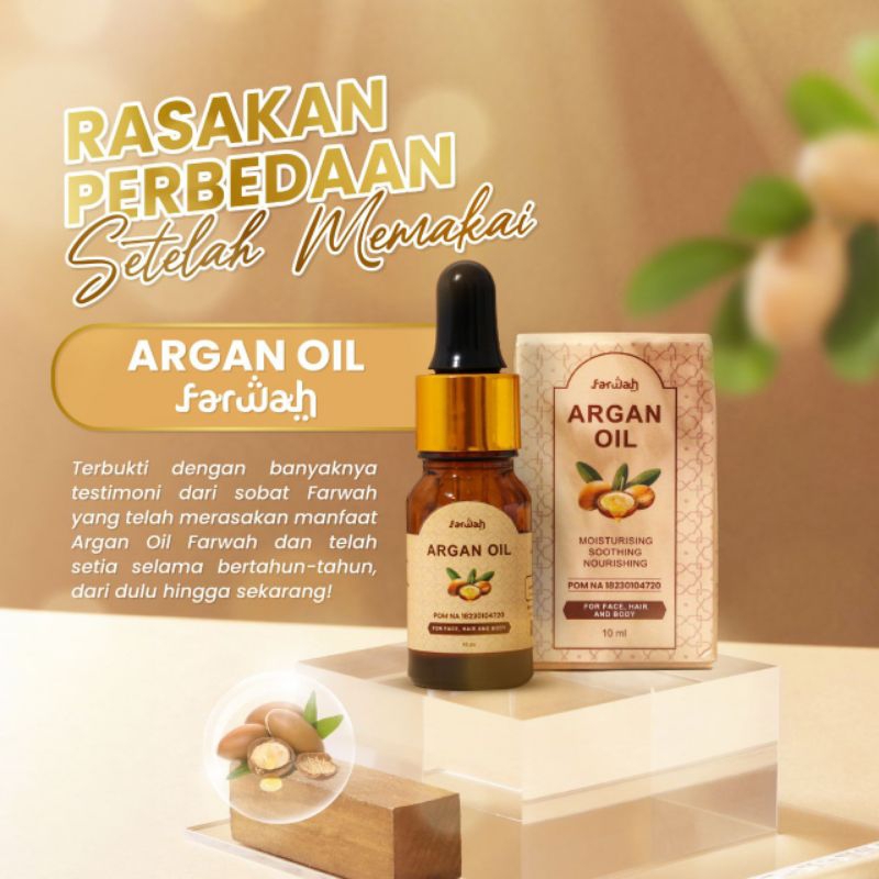 Jual [DISTRIBUTOR RESMI PANGKEP] Argan Oil Farwah 10ml - Perawatan ...
