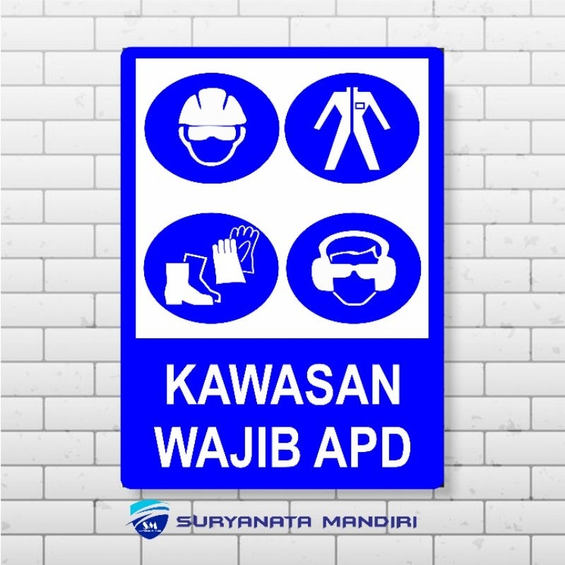 Jual Sign / Rambu apd ukuran 50x60cm Bahan ACP dengan Stiker Reflektif ...
