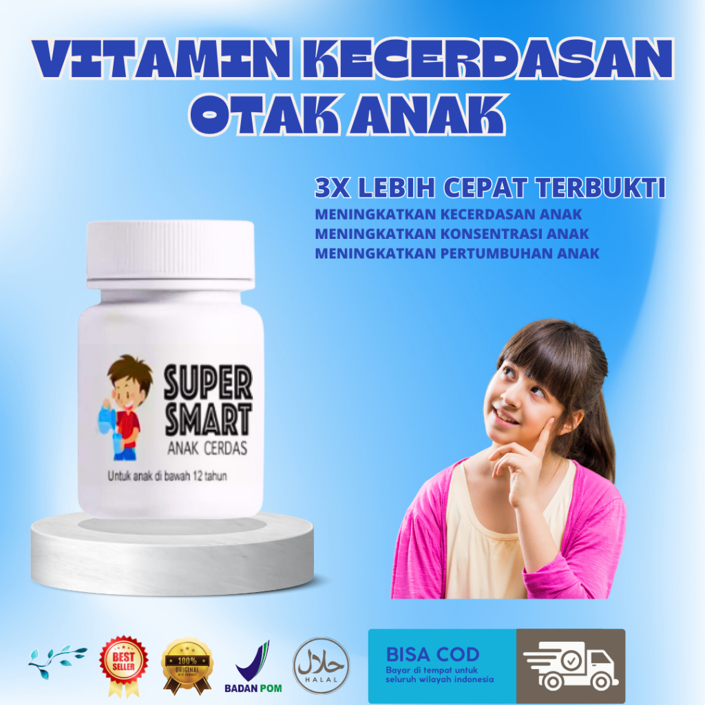 Jual Promo Super Smart kids Vitamin Kecerdasan Otak Anak -Vitamin Anak ...