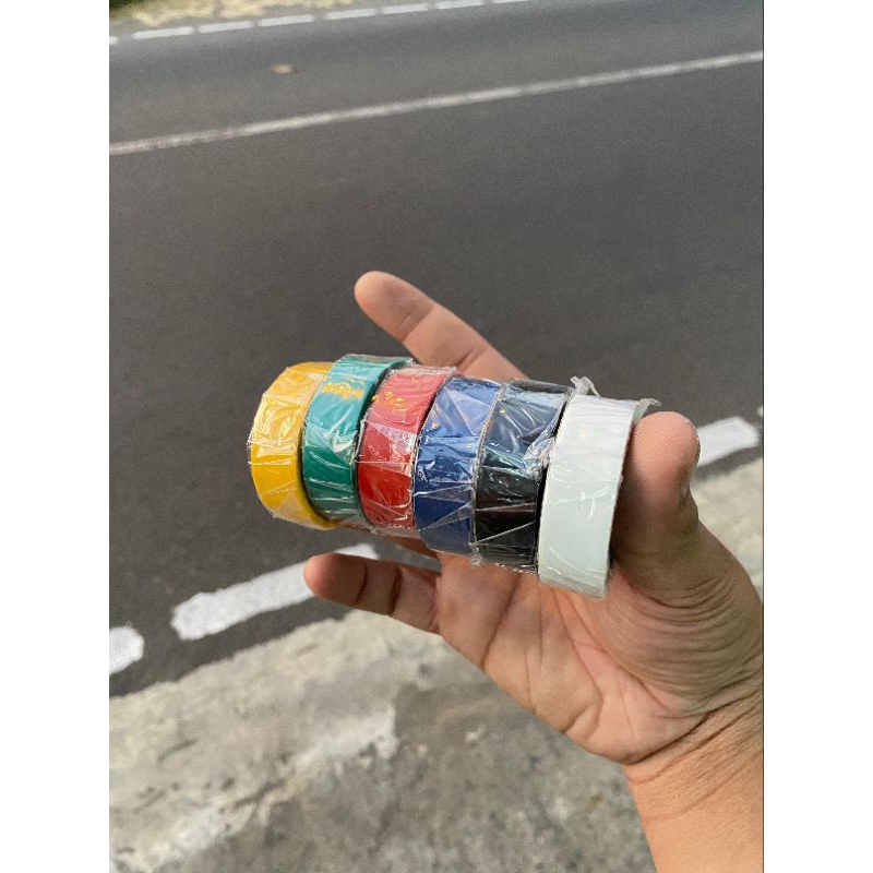Jual Isolasi kabel Goldtape Warna Warni Hitam / Biru / Merah / Kuning ...