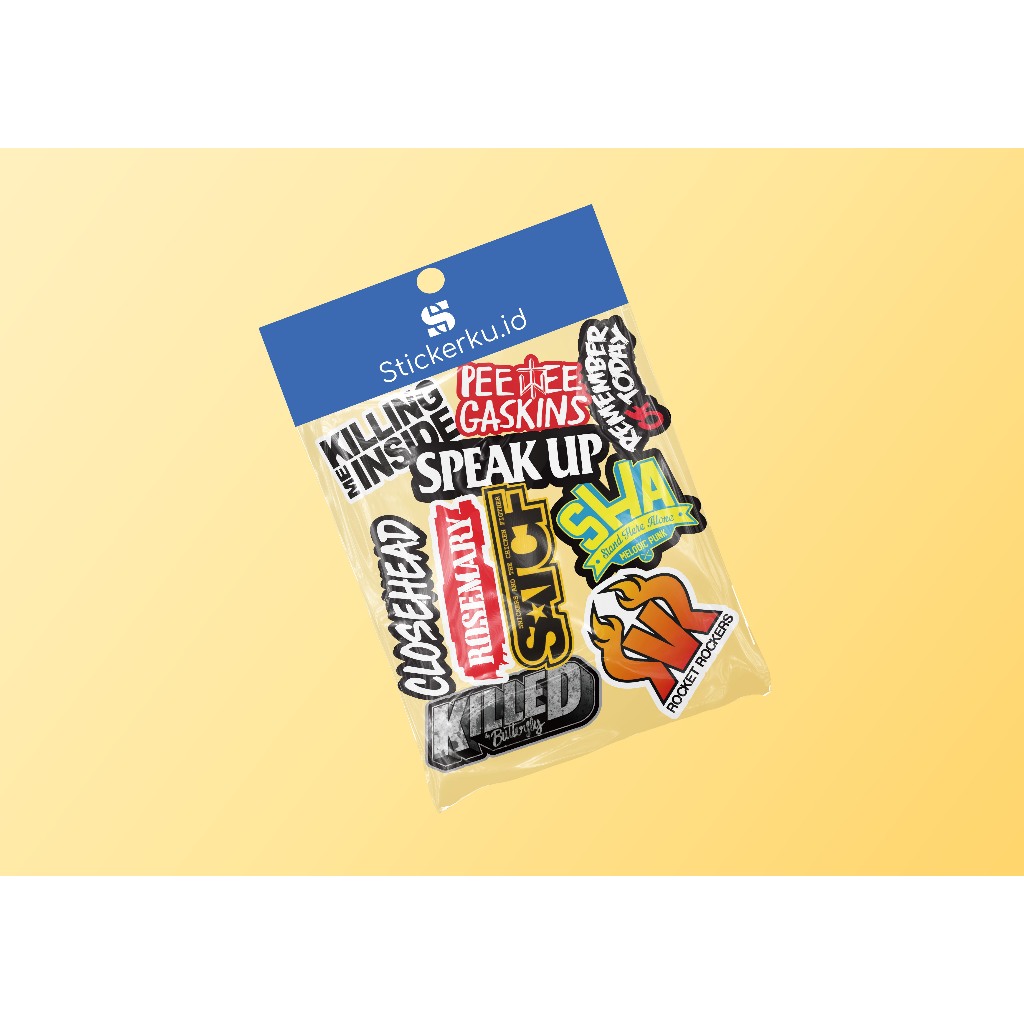 Jual Sticker Pack Local Band Indie Pop Punk Sticker killing me inside ...