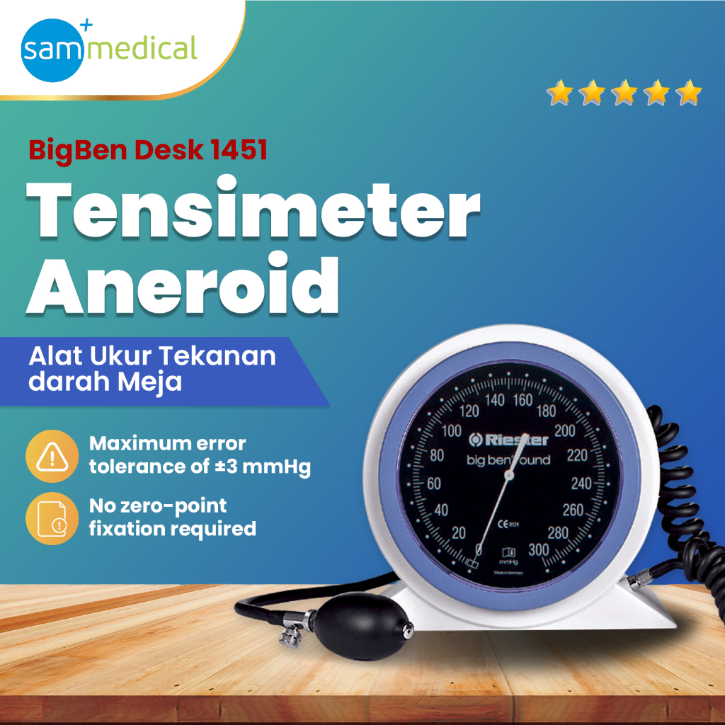 Jual Riester Tensimeter Aneroid BigBen Desk / Alat Ukur Tekanan Darah ...