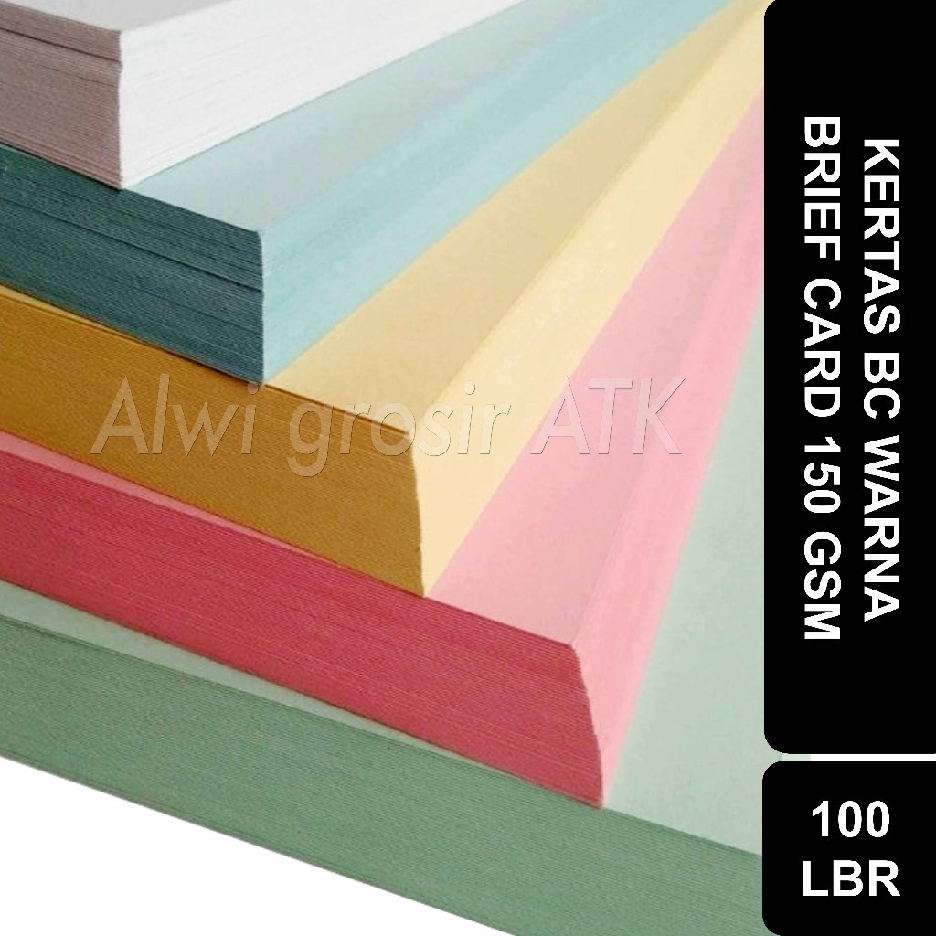 Jual KERTAS BC FOLIO WARNA / KERTAS SERTIFIKAT BRIEF CARD PAPER | ISI ...