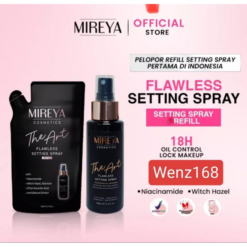 Jual Mireya The Art Flawless Setting Spray - Setting Spray Primer Matte ...