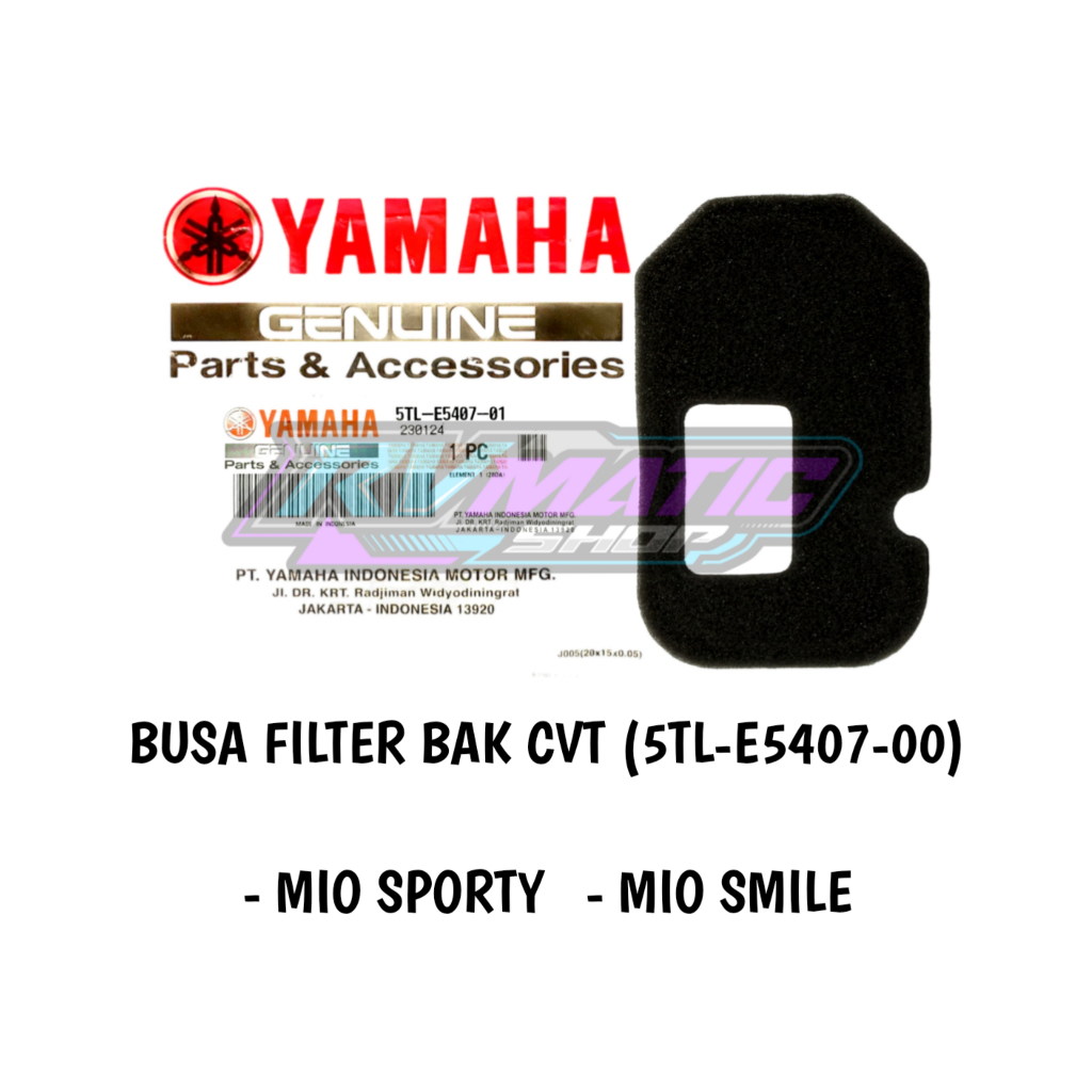 Jual BUSA FILTER BAK CVT MIO SPORTY MIO SMILE ORIGINAL YAMAHA GENUINE ...