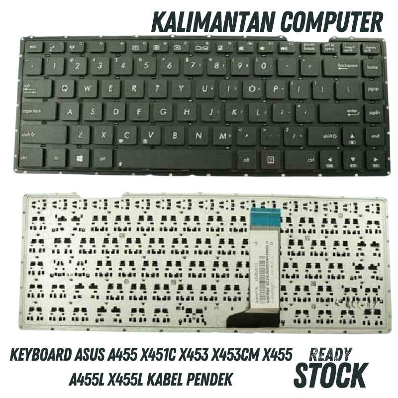 Jual Keyboard Asus A455 X451c X453 X453cm X455 A455l X455l Kabel Pendek ...
