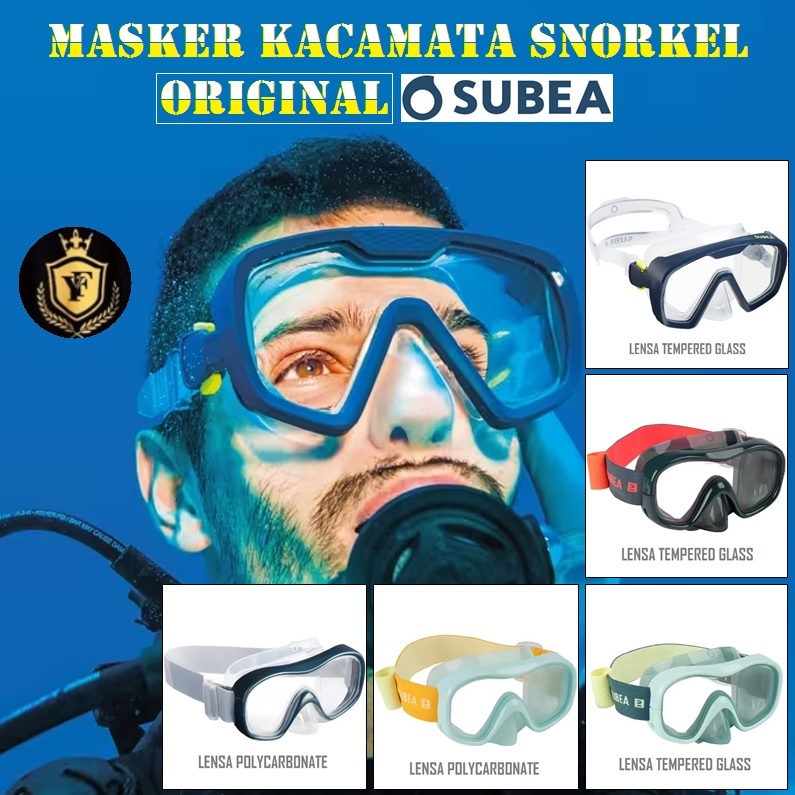 Jual MASKER DIVING KACAMATA SELAM SNORKEL ORIGINAL SUBEA SNK500, SNK520 ...