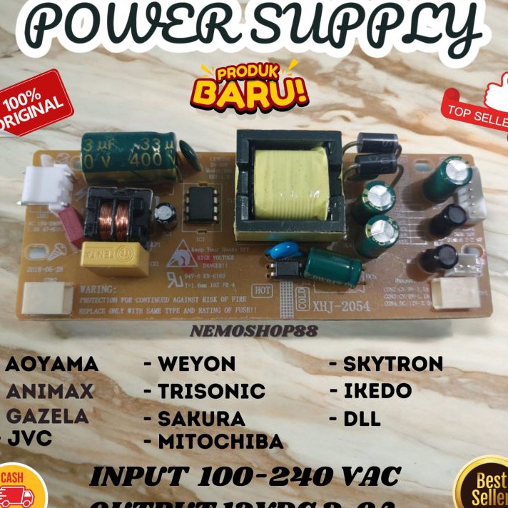 Jual BRAND Power Supply TV Universal 12V 3A Universal PowerBoard TV 12V 3A PSU universal TV ...