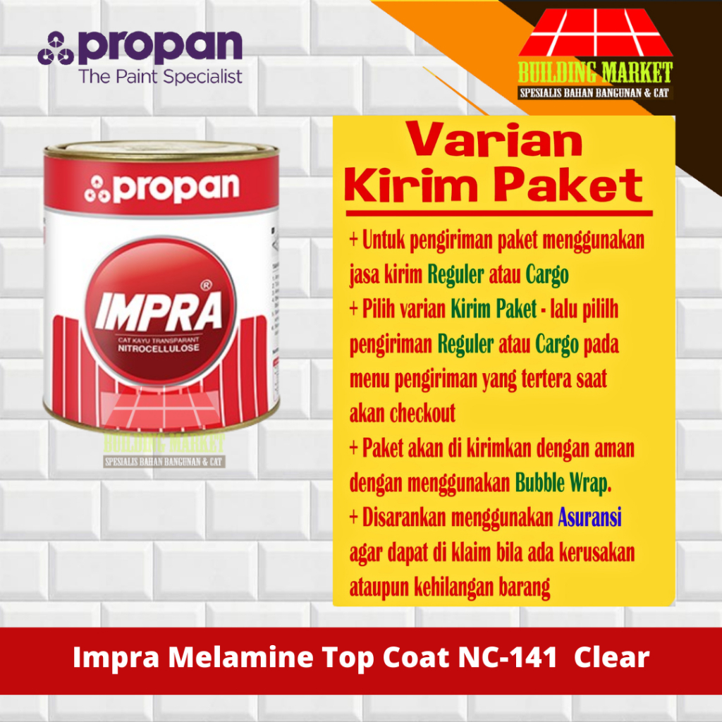 Jual MELAMINE TOP COAT CLEAR PROPAN CAT KAYU MELAMINE IMPRA NC141 5 ...