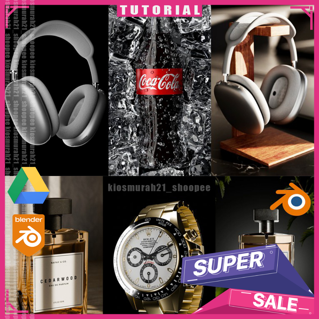 Jual Blender 3D Product Visualization Animation Masterclass - Blender ...