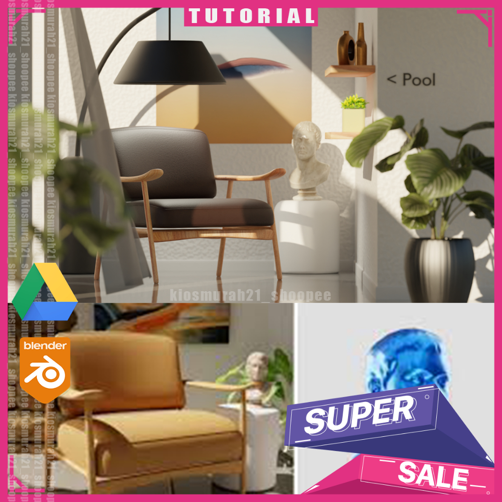 Jual Skillshare - Elevate Your 3D Designs Lighting and Materials in Blender - Blender 3D ...