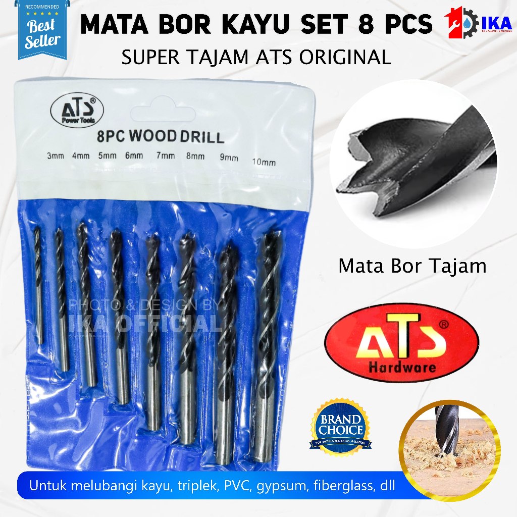 Jual Mata Bor Kayu Set 8Pcs Double Thunders ( High Quality )| MATA BOR ...